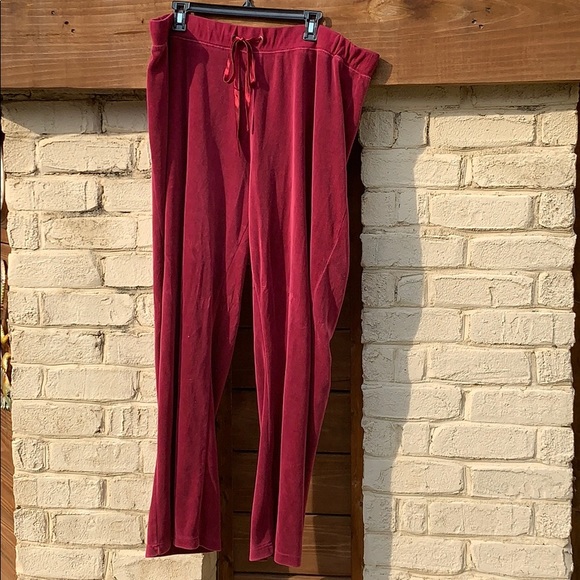 New York Laundry | Pants & Jumpsuits | Red Velour Pants | Poshmark